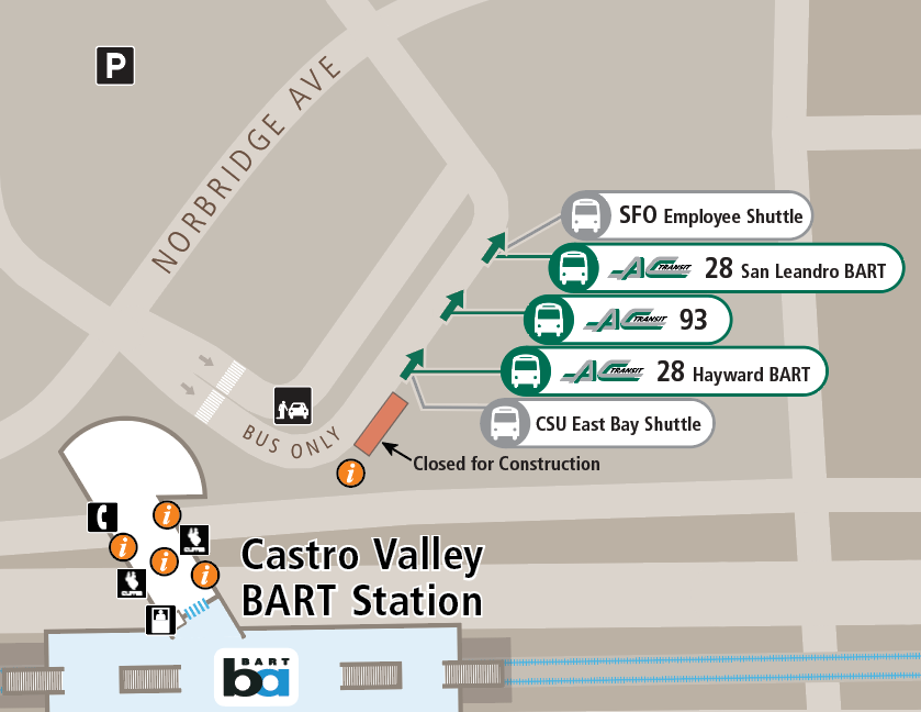 Castro Valley Station bus route changes starting 4/23/2024 | Bay Area Rapid Transit